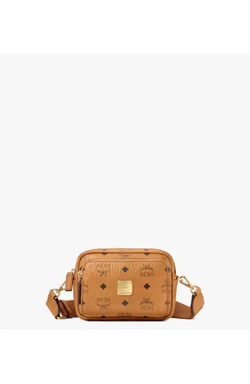Mcm Aren Crossbody Bag - Cognac