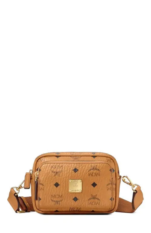 Mcm Aren Crossbody Bag - Cognac