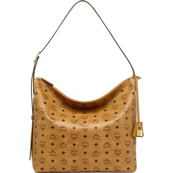 Mcm Visetos Aren Hobo - Cognac