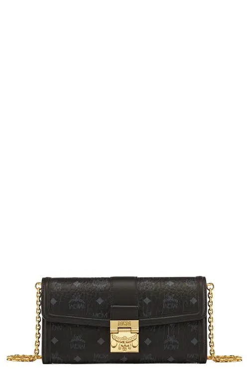 Mcm Tracy Chain Wallet - Black