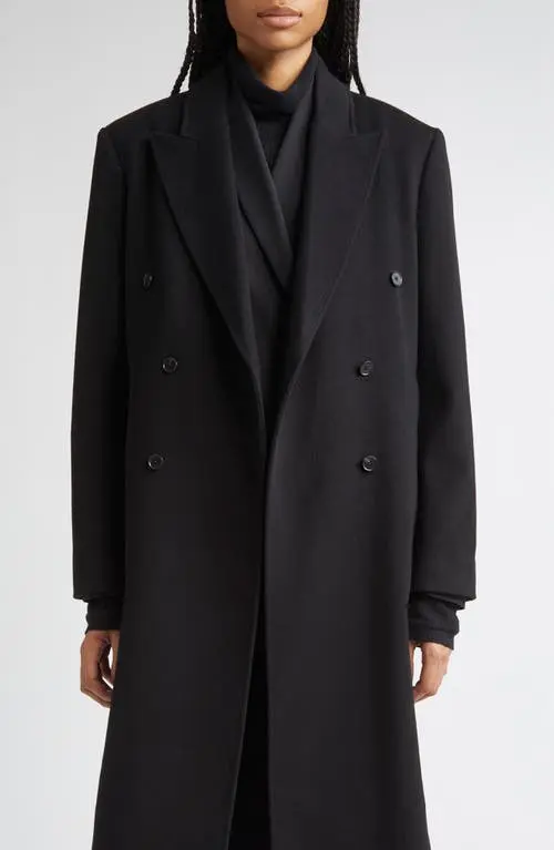 Loulou De Saison Wool And Cashmere Double-breasted Coat - Black