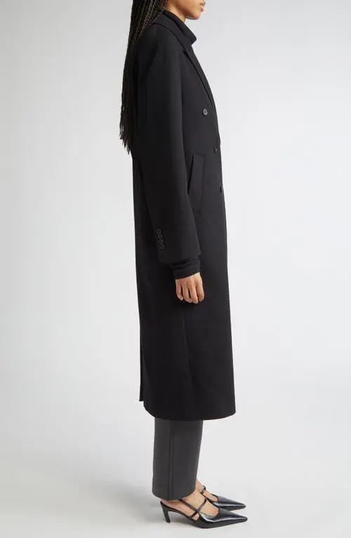 Loulou De Saison Wool And Cashmere Double-breasted Coat - Black