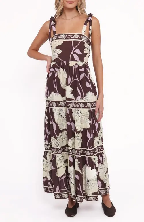 PETAL & PUP Leonor Floral Print Maxi Dress