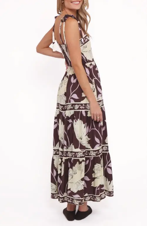 PETAL & PUP Leonor Floral Print Maxi Dress