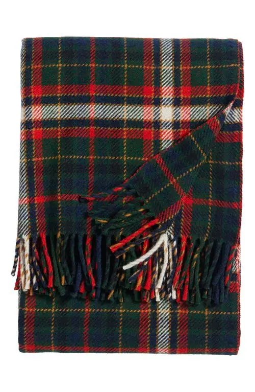 Pendleton Fireside Virgin Wool Throw - Lauren Green/red