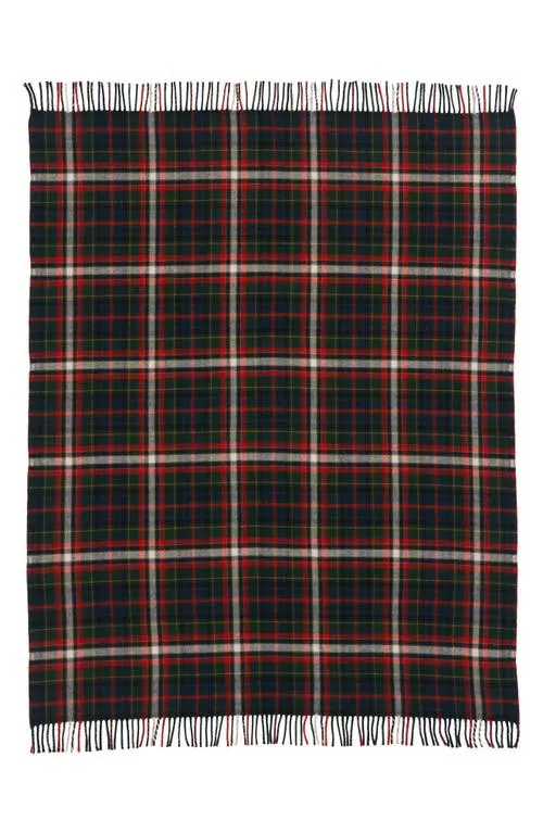 Pendleton Fireside Virgin Wool Throw - Lauren Green/red