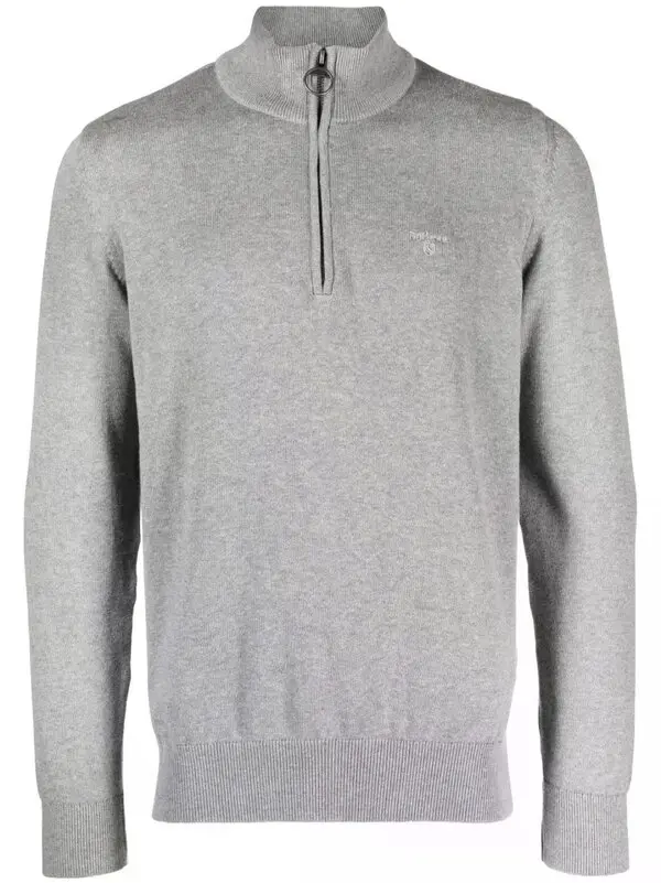 Barbour Embroidered-logo High-neck Jumper
