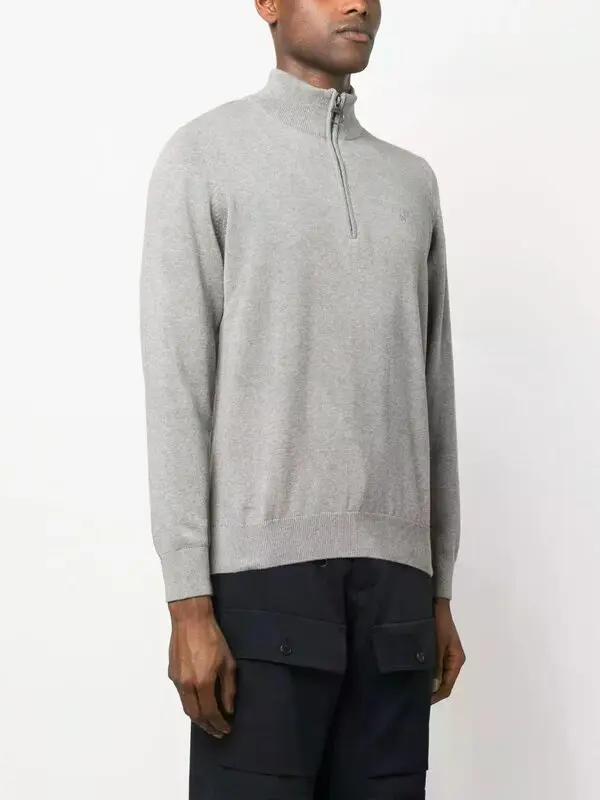 Barbour Embroidered-logo High-neck Jumper