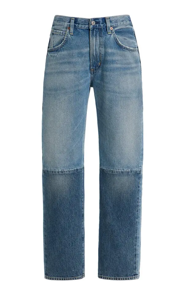 Citizens Of Humanity Winslow Reworked Rigid Low-rise Boyfriend Jeans - Medium Wash