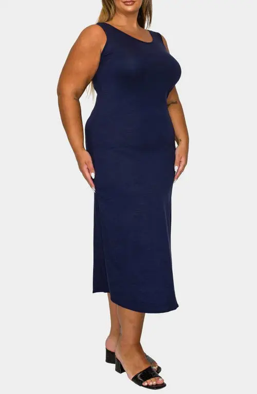 L I V D Mellie Sleeveless Jersey Maxi Dress - Navy