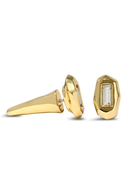 Alexis Bittar Baguette Crystal Stud Earrings