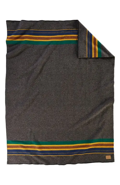 Pendleton Yakima Camp Wool Blend Throw Blanket - Oxford Yakima