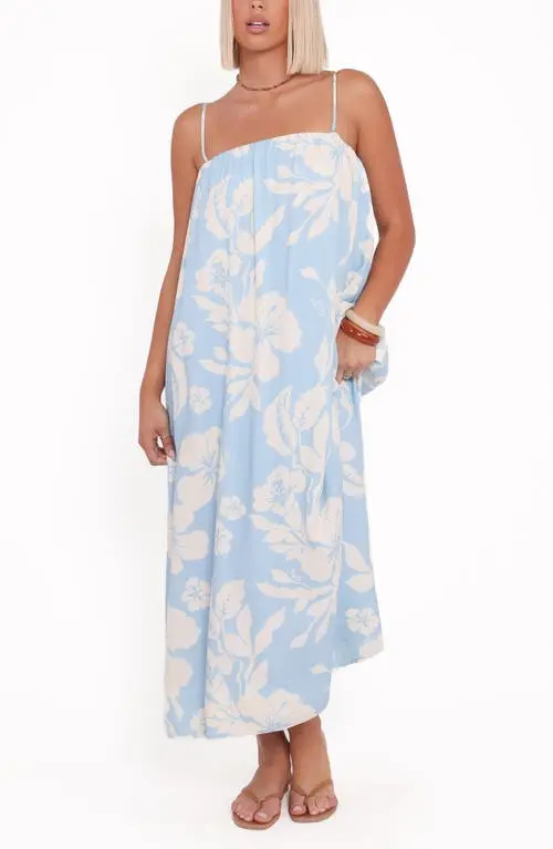PETAL & PUP Margherita Maxi Dress - Blue Hibiscus