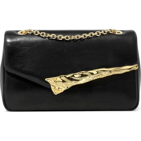 Alexis Bittar Angular Leather Shoulder Bag - Black