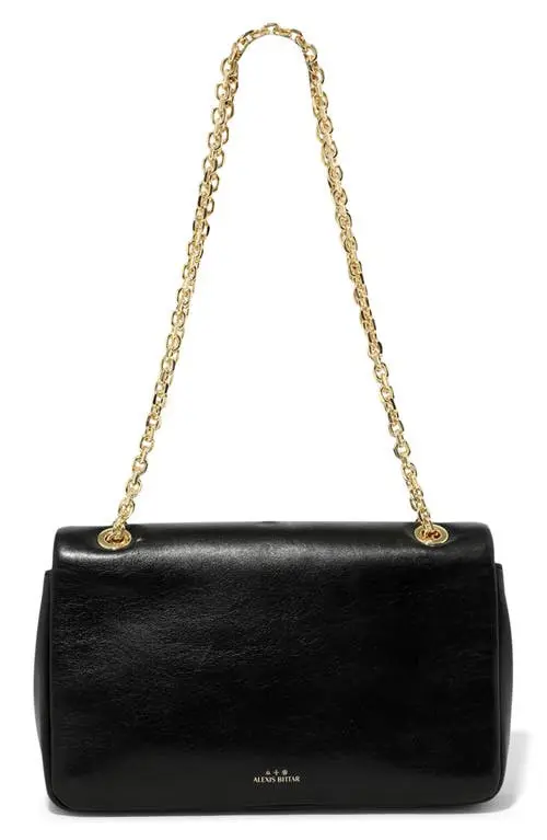 Alexis Bittar Angular Leather Shoulder Bag - Black