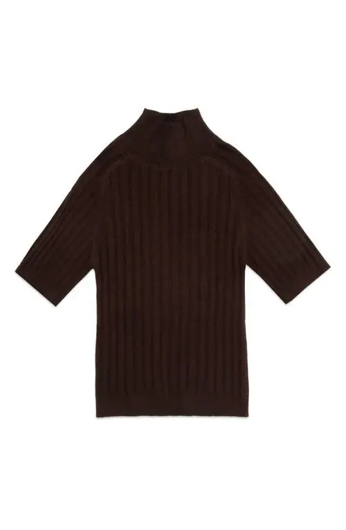 Deluc Oliver Rib Turtleneck Sweater - Cacao