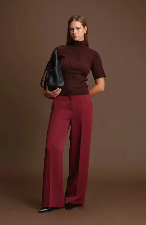 Deluc Oliver Rib Turtleneck Sweater - Cacao