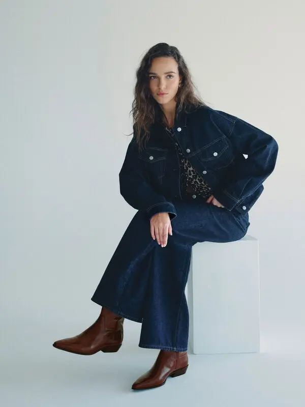 REFORMATION Dominique Ankle Boot - Brown