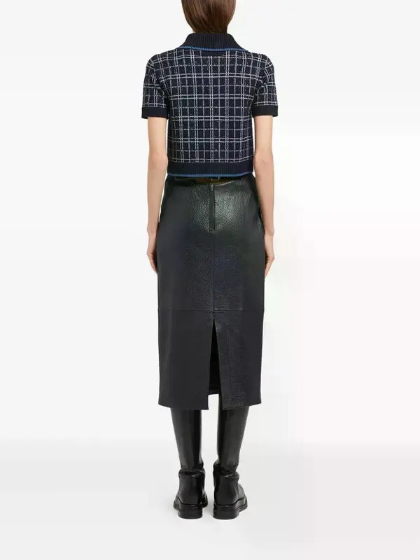 Ports 1961 Check-pattern Short-sleeve Top