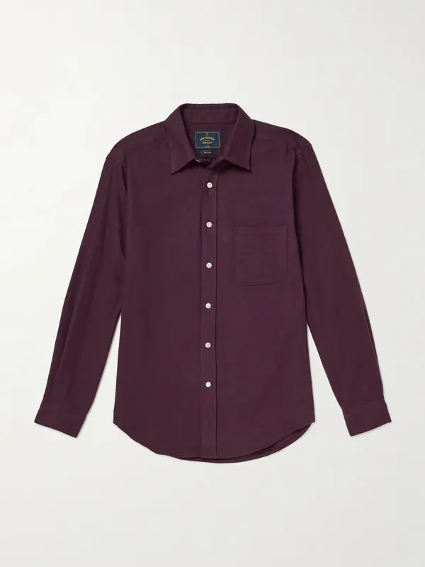 Portuguese Flannel Teca Cotton Shirt - Red