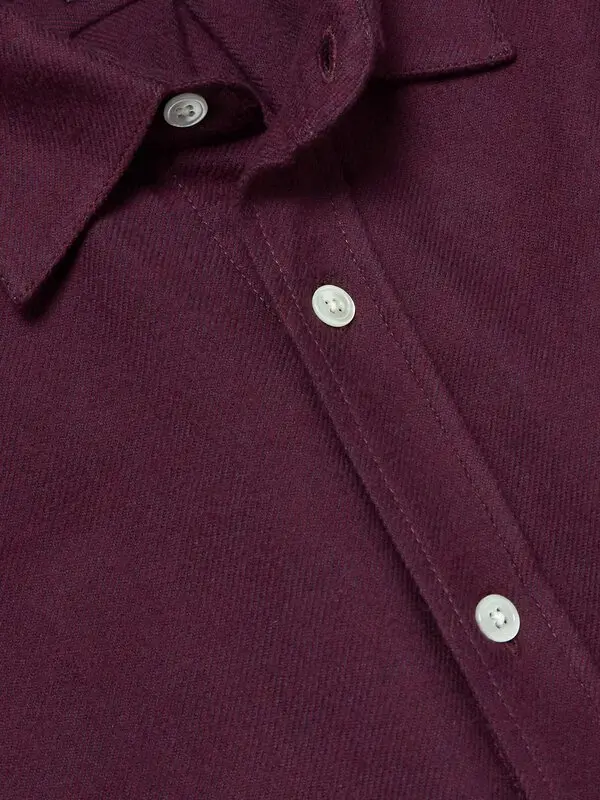 Portuguese Flannel Teca Cotton Shirt - Red