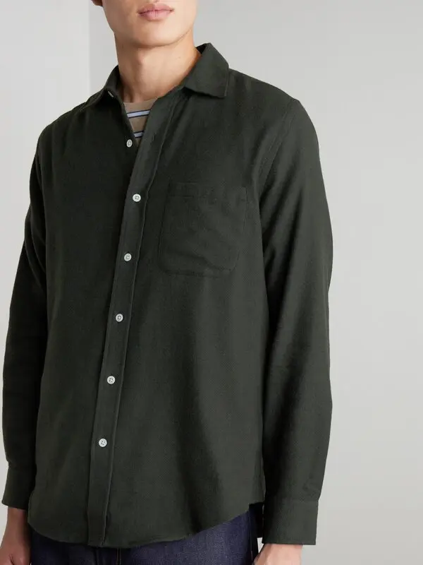 Portuguese Flannel Teca Cotton Shirt - Green