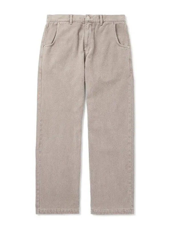 MFPEN Straight-leg Brushed Organic Jeans - Neutrals