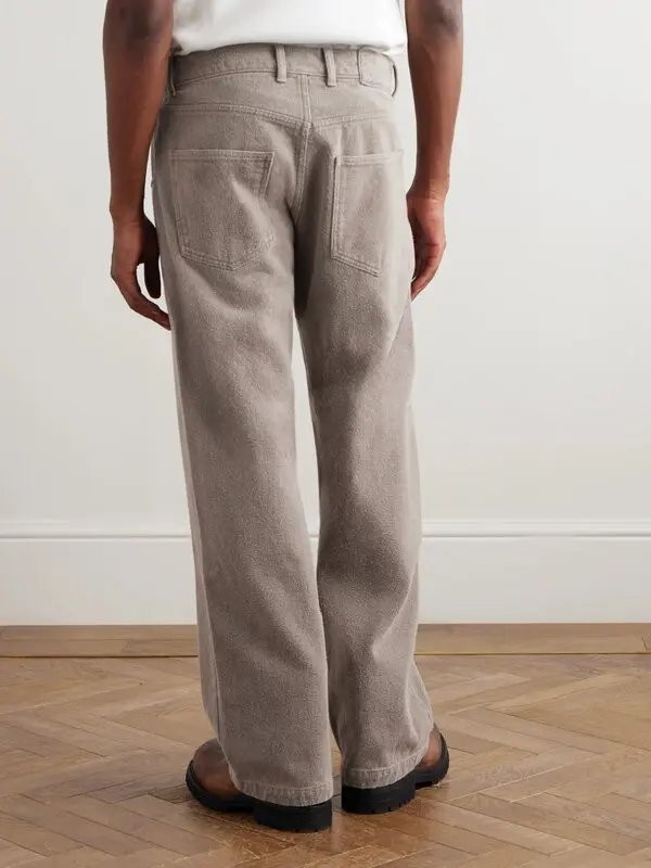 MFPEN Straight-leg Brushed Organic Jeans - Neutrals