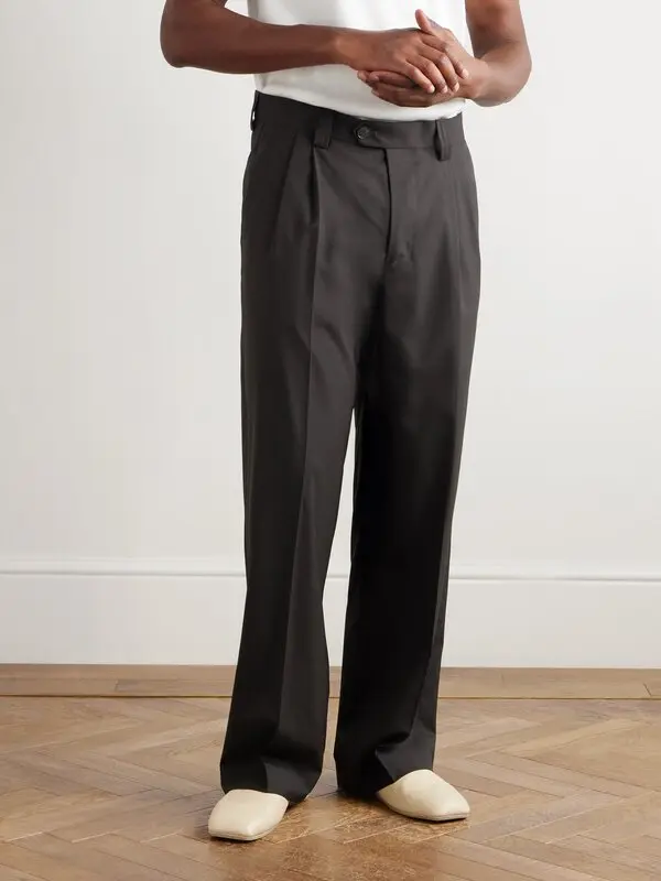 MFPEN Classic Wide-leg Pleated Trousers