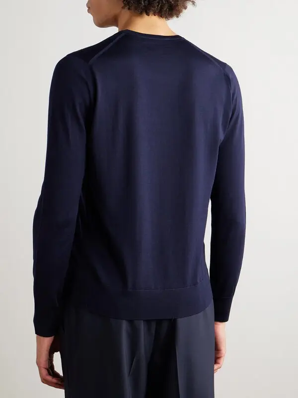 Loro Piana Wish® Virgin Wool Sweater - Blue