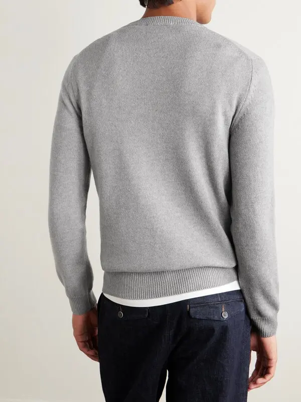 SLOWEAR Zanone Slim-fit Virgin Wool And Cashmere-blend Sweater