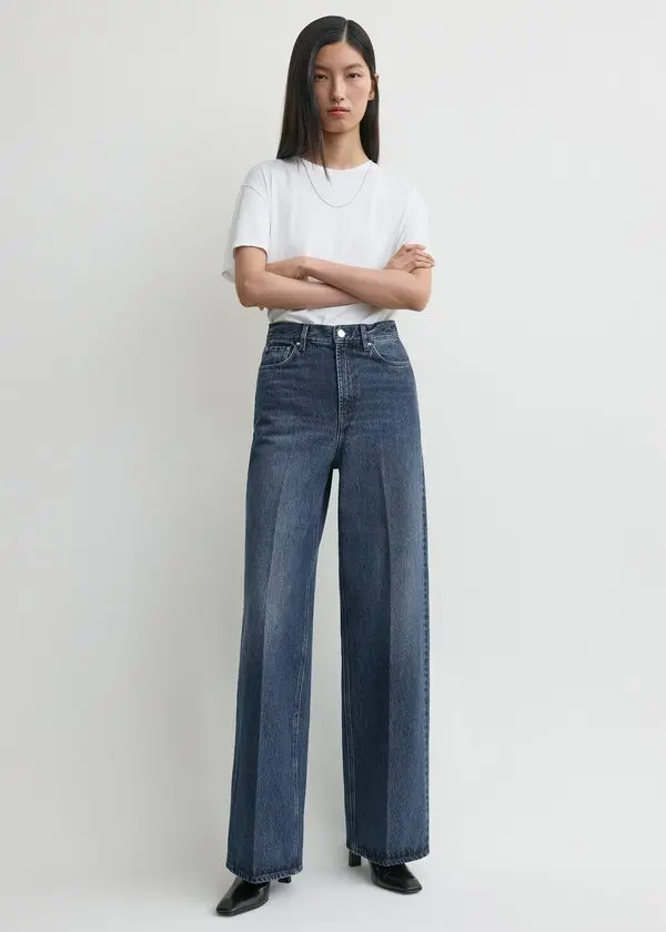 TOTEME High-waisted Wide-leg Jeans
