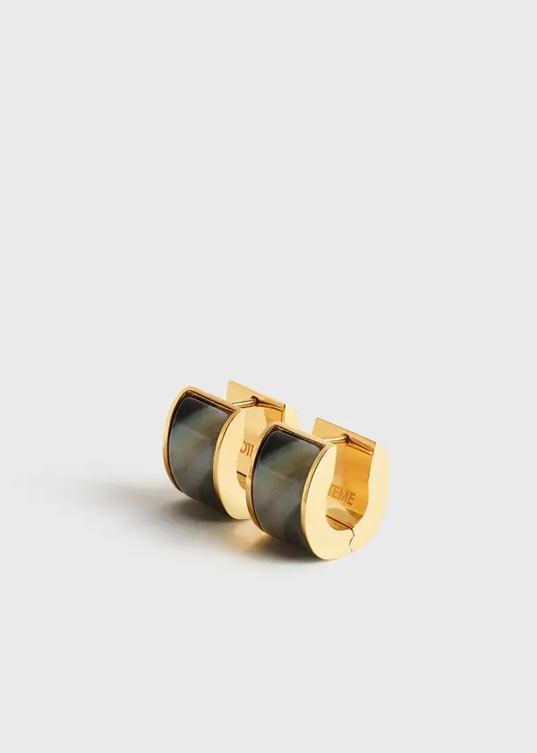 TOTEME Petite Signature Huggie Hoop Earrings