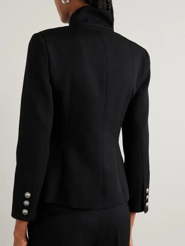 EMPORIO SIRENUSE Tolly Embellished Wool-twill Jacket