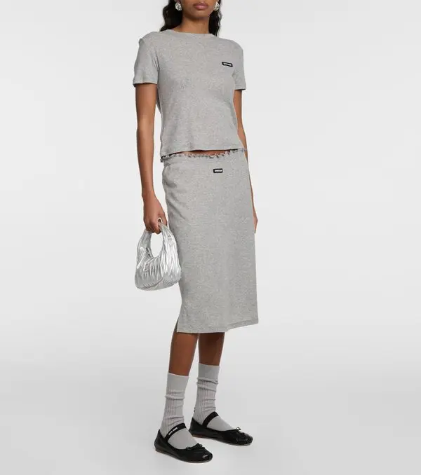 Miu Miu Cotton Jersey T-shirt
