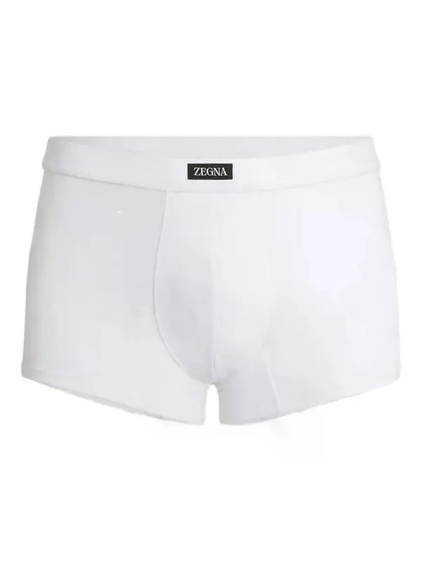 Zegna Logo-waistband Boxers - White