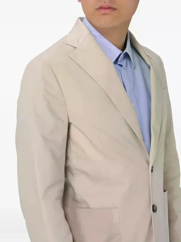 MANUEL RITZ Two-button Patch-pocket Blazer - Neutrals
