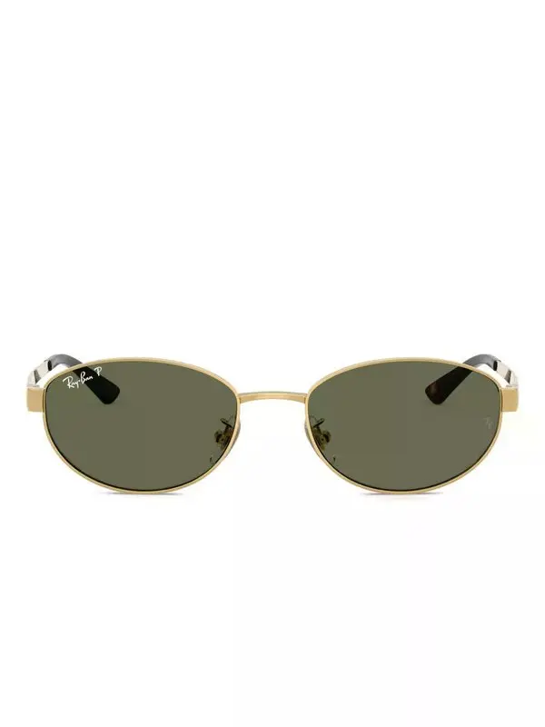 Ray-ban Oval-frame Sunglasses - Gold
