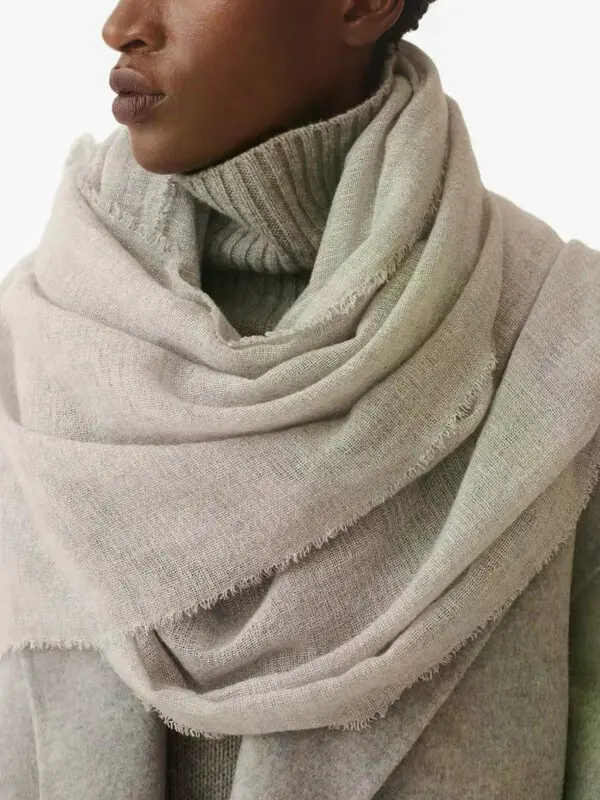 Fabiana Filippi Metallic-thread Fringed Scarf