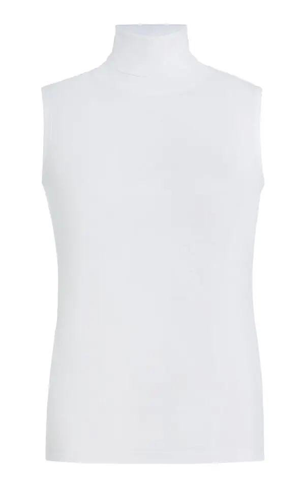 FLORE FLORE Dinah Cotton Tank Top - White