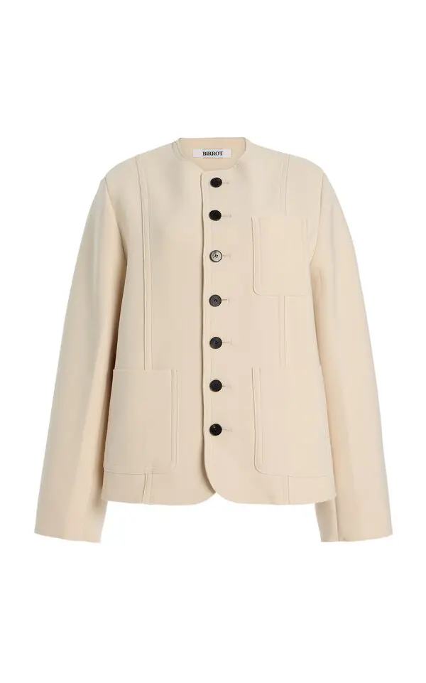 BIRROT Lay4 Crepe Jacket - White