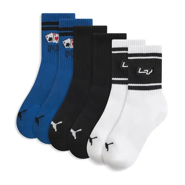 PUMA Las Vegas Low Crew Socks - White