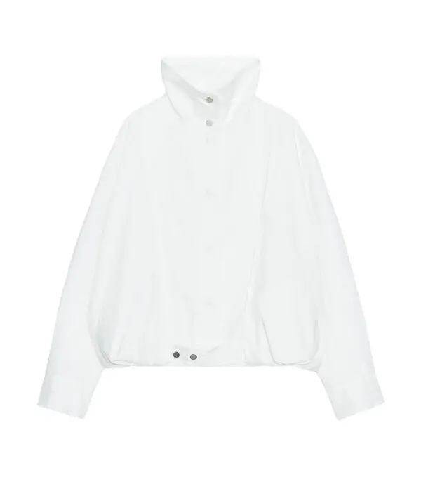 Zara Linen Bomber Jacket