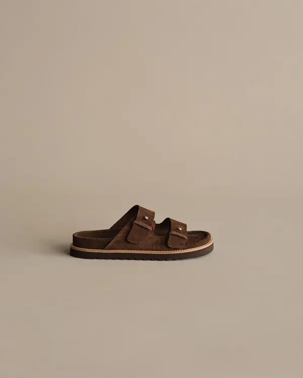 Jenni Kayne Hutton Suede Slide Sandals