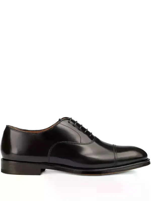 DOUCAL'S Leather Lace-up Oxford Shoes - Brown