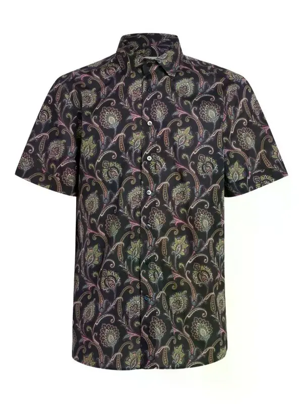 Etro Paisley Print Short-sleeve Shirt