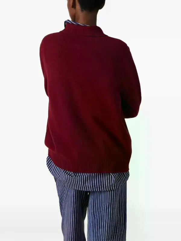 Miu Miu Cashmere Polo Sweater - Red