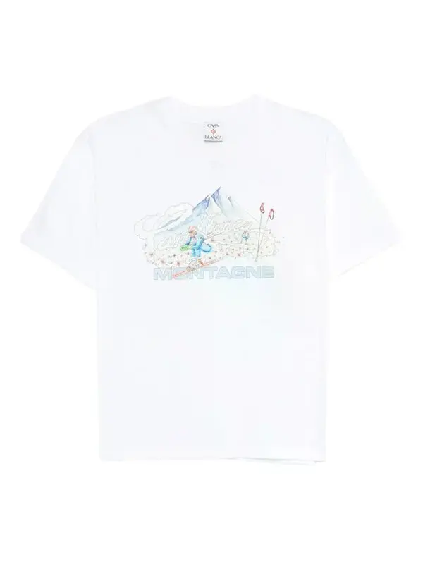 Casablanca Graphic-print T-shirt - White