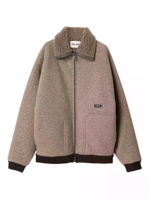 Miu Miu Bomber Jacket - Neutrals