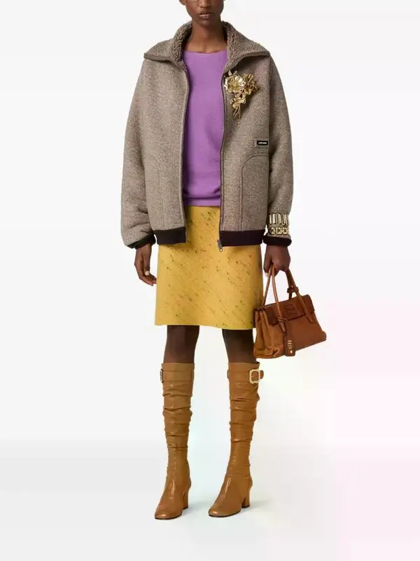 Miu Miu Bomber Jacket - Neutrals